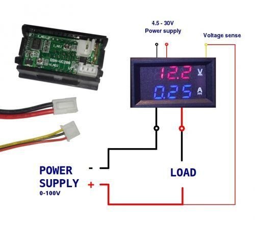 Voltmeter-Ammeter DSN-VC288 - NexElectronic