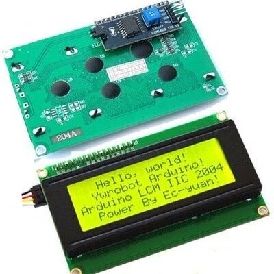 20x4 Green LCD Display with IIC/I2C interface - NexElectronics
